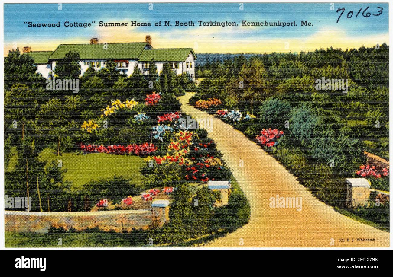 'Seawood Cottage' summer home of N. Booth Tarkington, Kennebunkport, Me ...