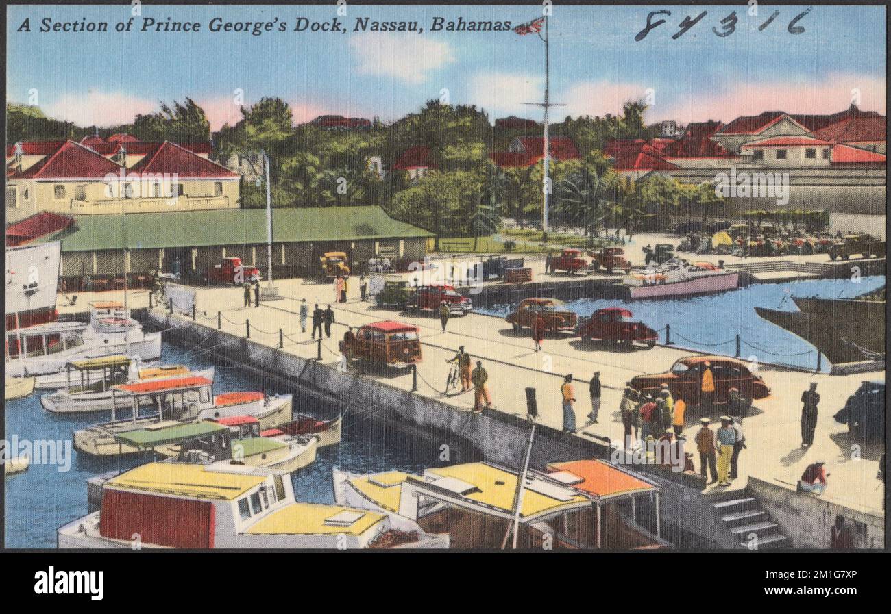 A section of Prince George's Dock, Nassau, Bahamas , Boats, Piers ...