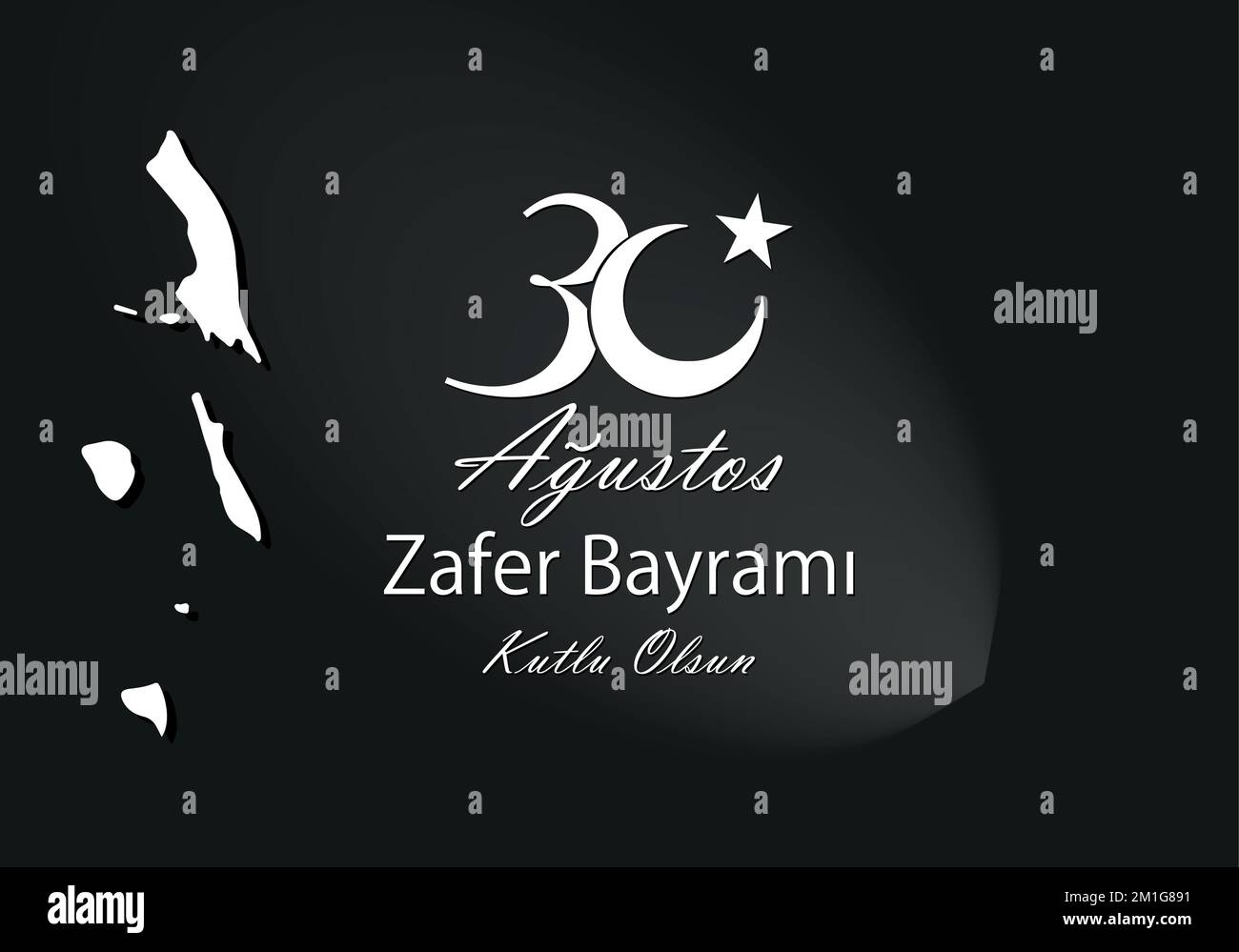 Turkey - August 30, 30 agustos zafer bayrami vector illustration. (30 ...
