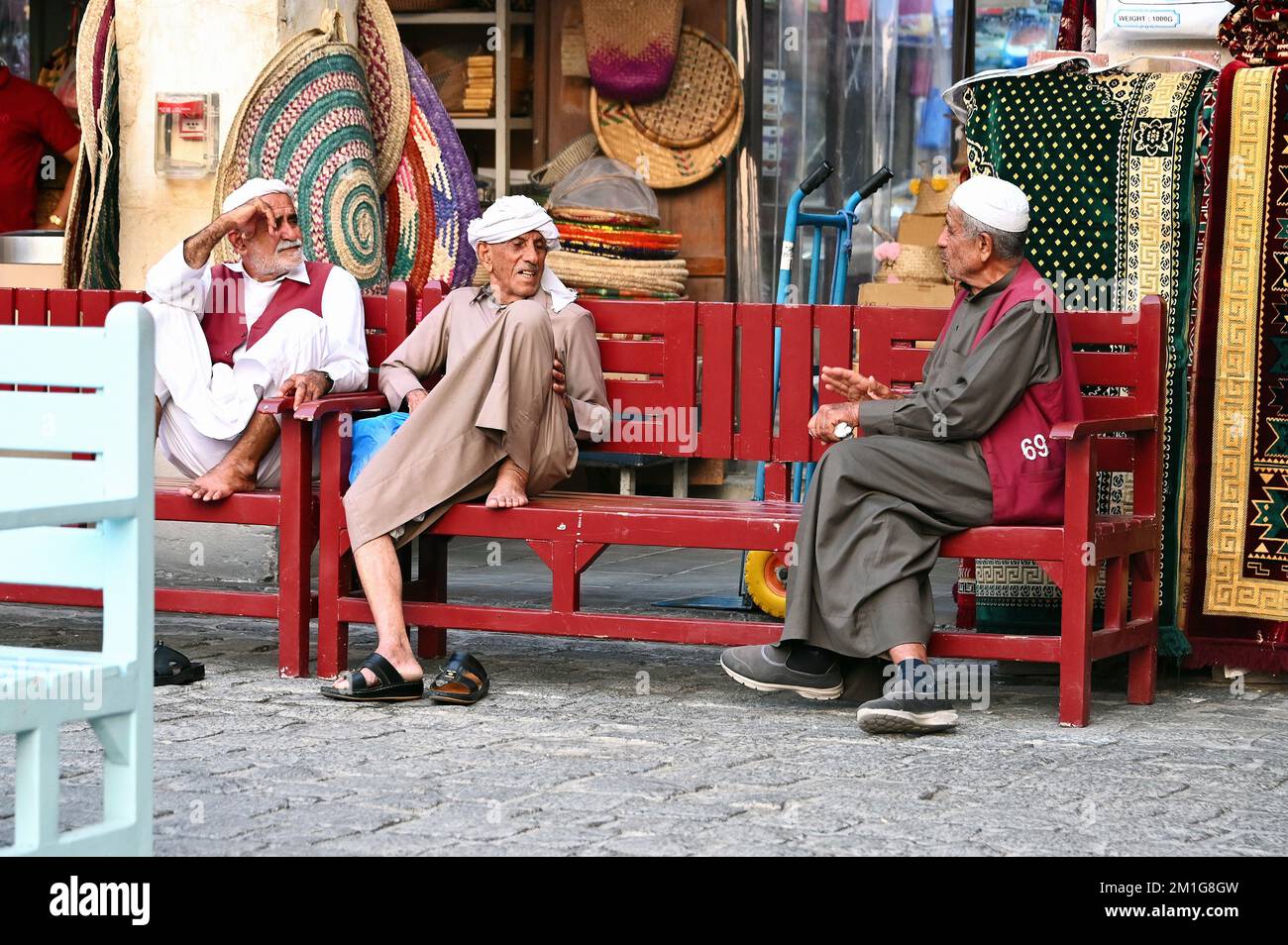 Impressions from the traditional market Souq Waqif in Doha Stock Photo ...