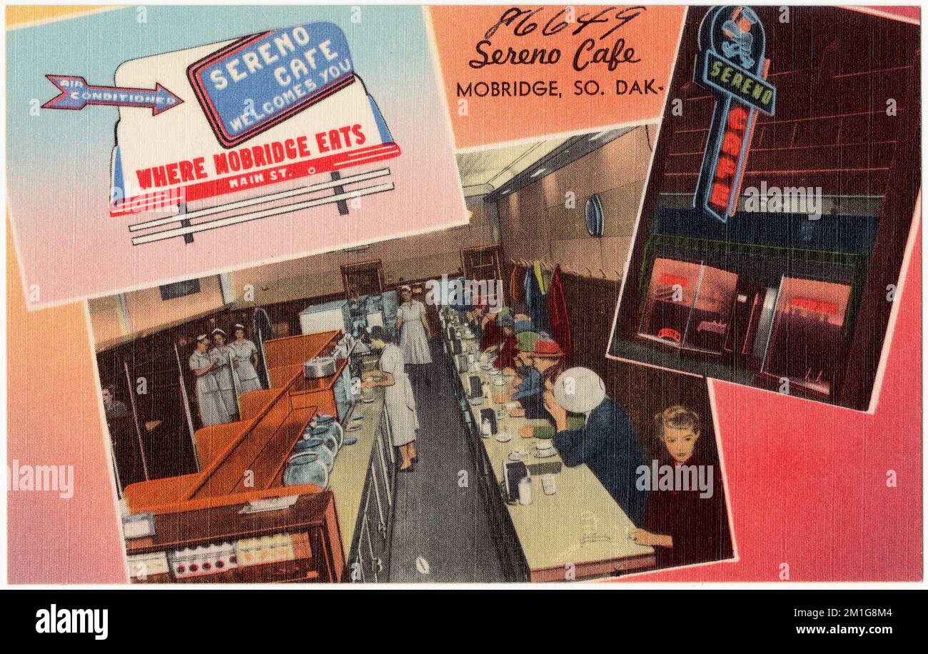 Sereno Café, Mobridge, So. Dak. , Restaurants, Tichnor Brothers ...