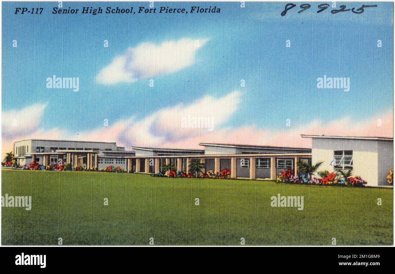 Senior High School, Fort Pierce, Florida , Schools, Tichnor Brothers ...