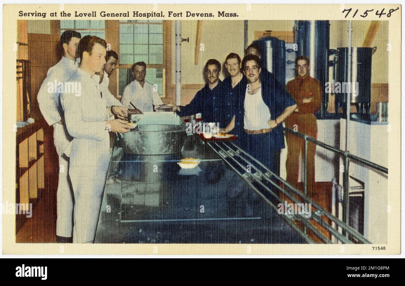 Serving at Lovell General Hospital, Fort Devens, Mass. , Interiors ...
