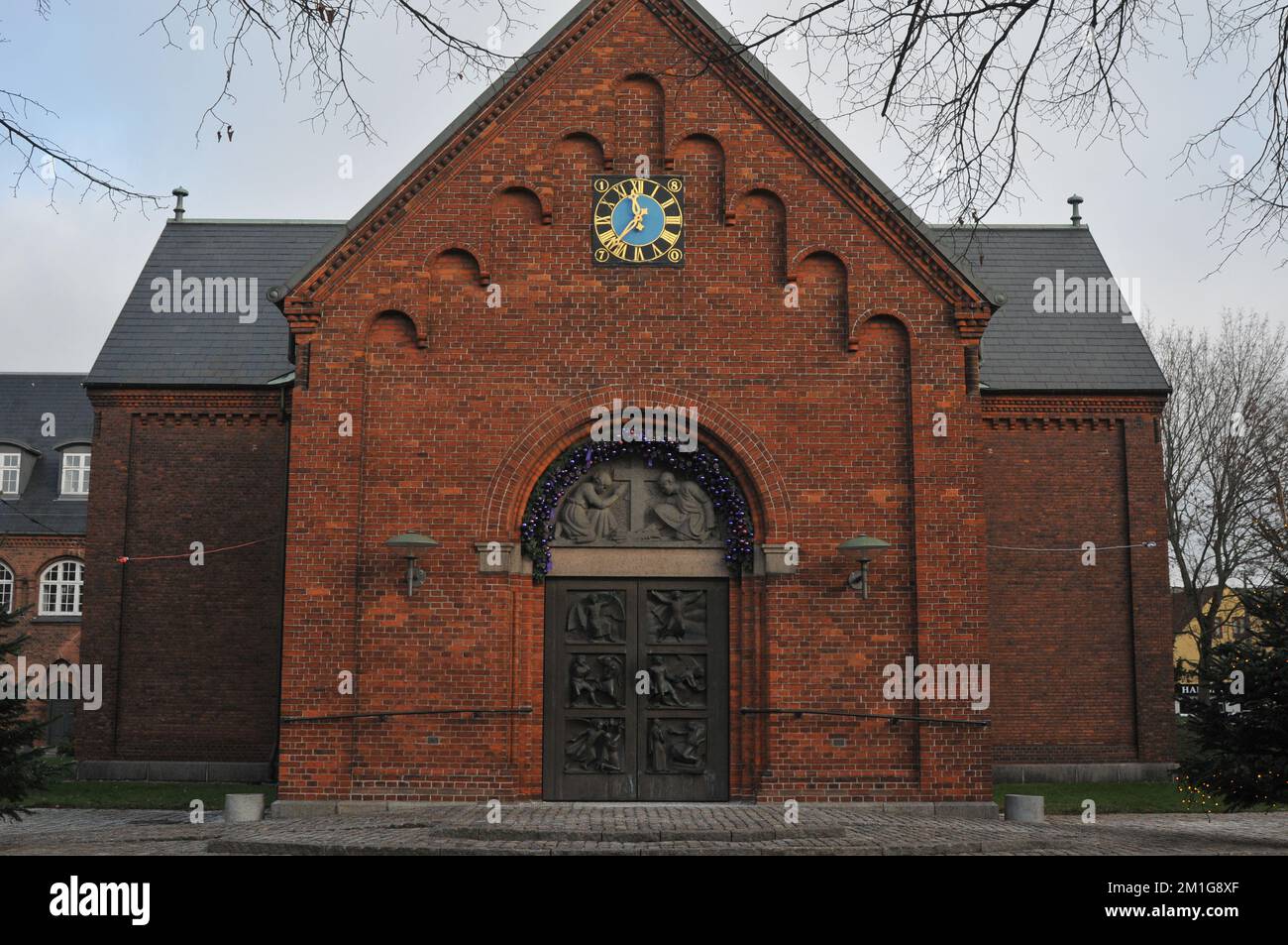 Copenhagen/Denmark/12 December 2022/Sunby krike danish luthern church ...