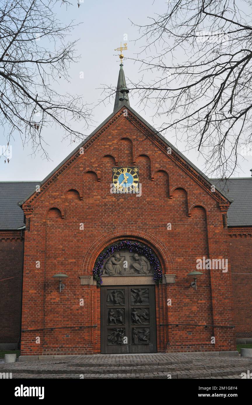 Copenhagen/Denmark/12 December 2022/Sunby krike danish luthern church ...