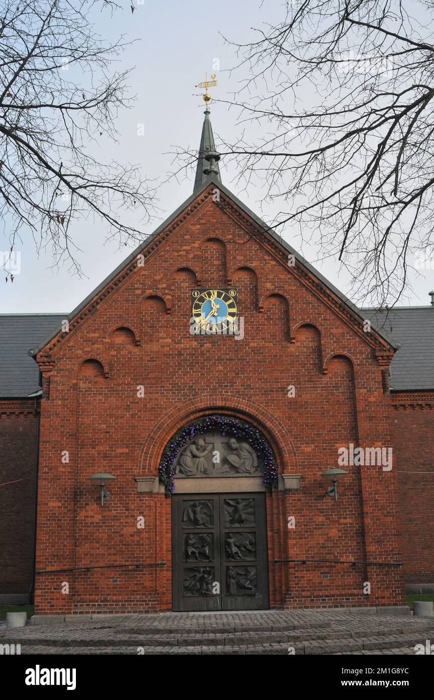 Copenhagen/Denmark/12 December 2022/Sunby krike danish luthern church ...