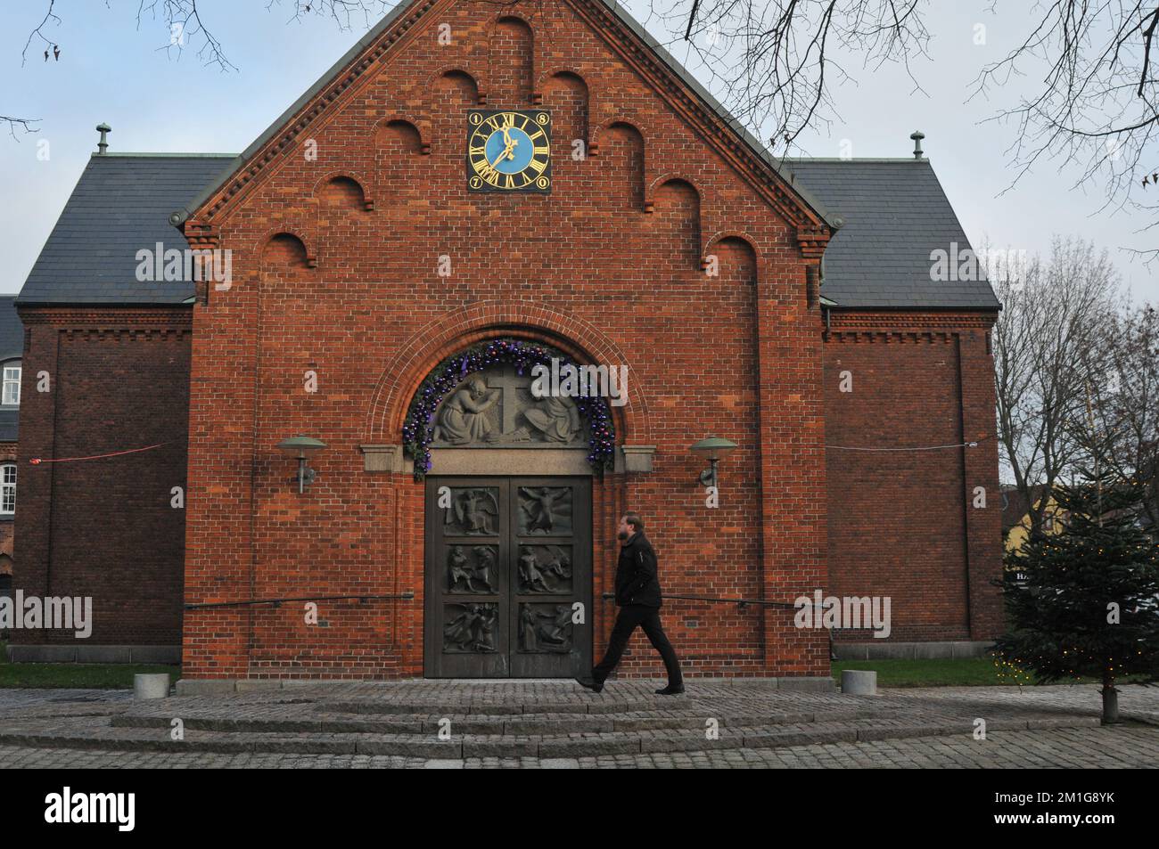 Copenhagen/Denmark/12 December 2022/Sunby krike danish luthern church ...