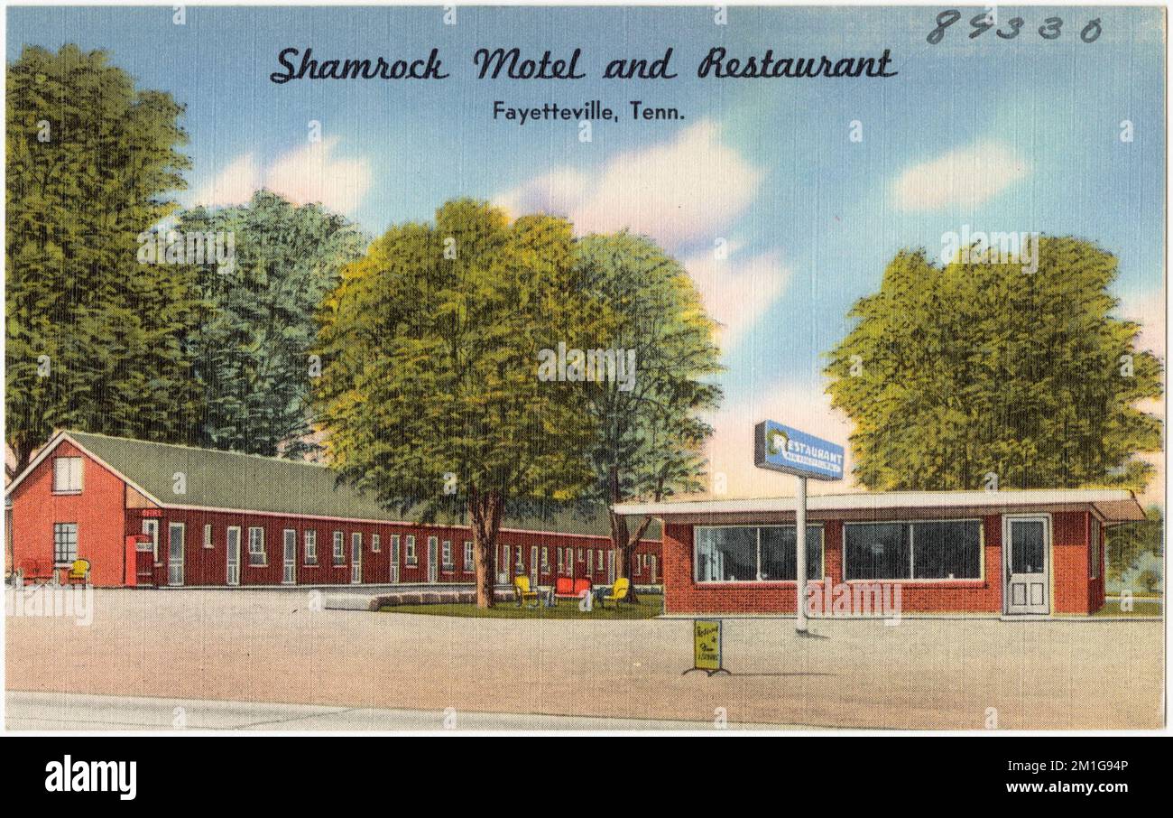 Shamrock Motel and Restaurant, Fayetteville, Tenn. , Motels ...