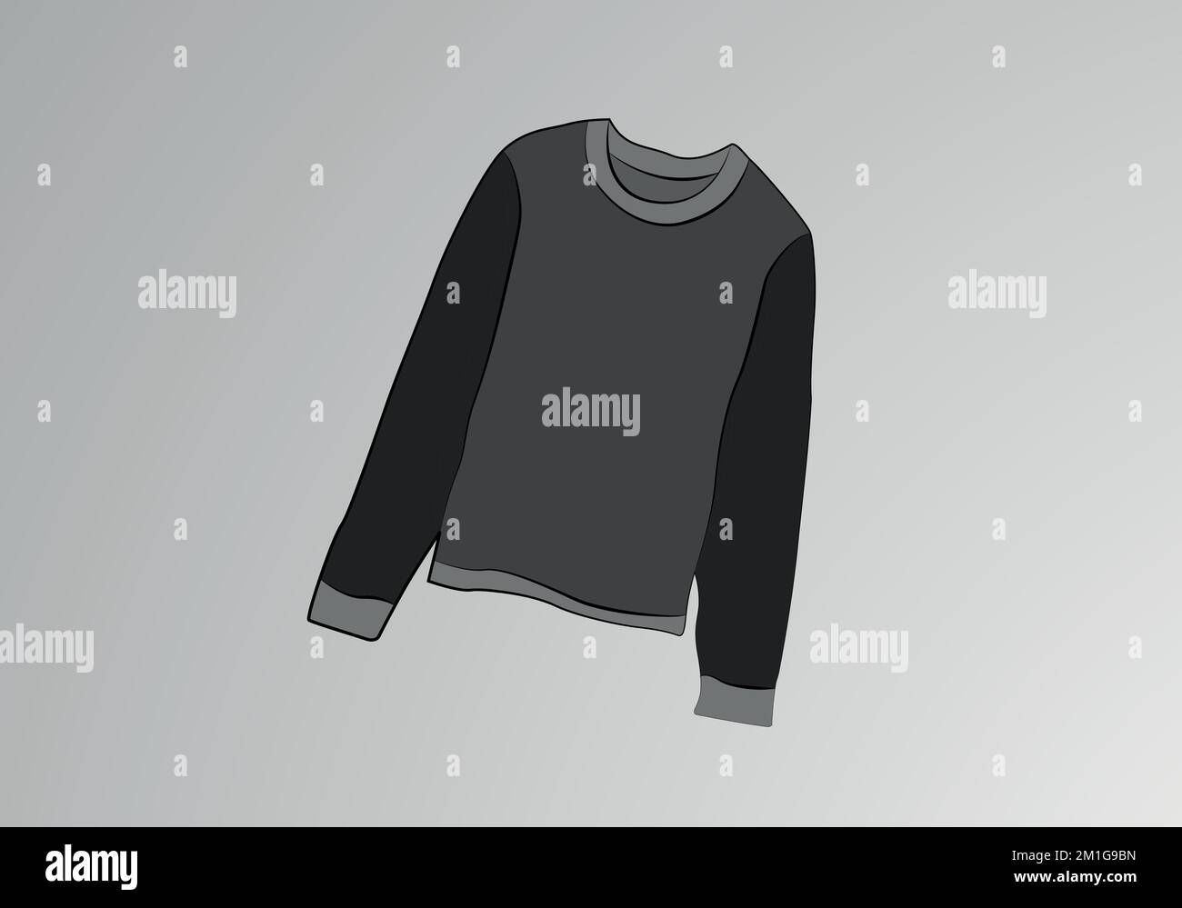 Flat vector cartoon illustration of a cozy warm sweater. Women's ...