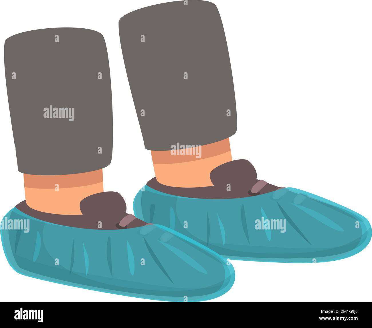 Plastic shoe cover icon cartoon vector. Medical protection. Protect ...