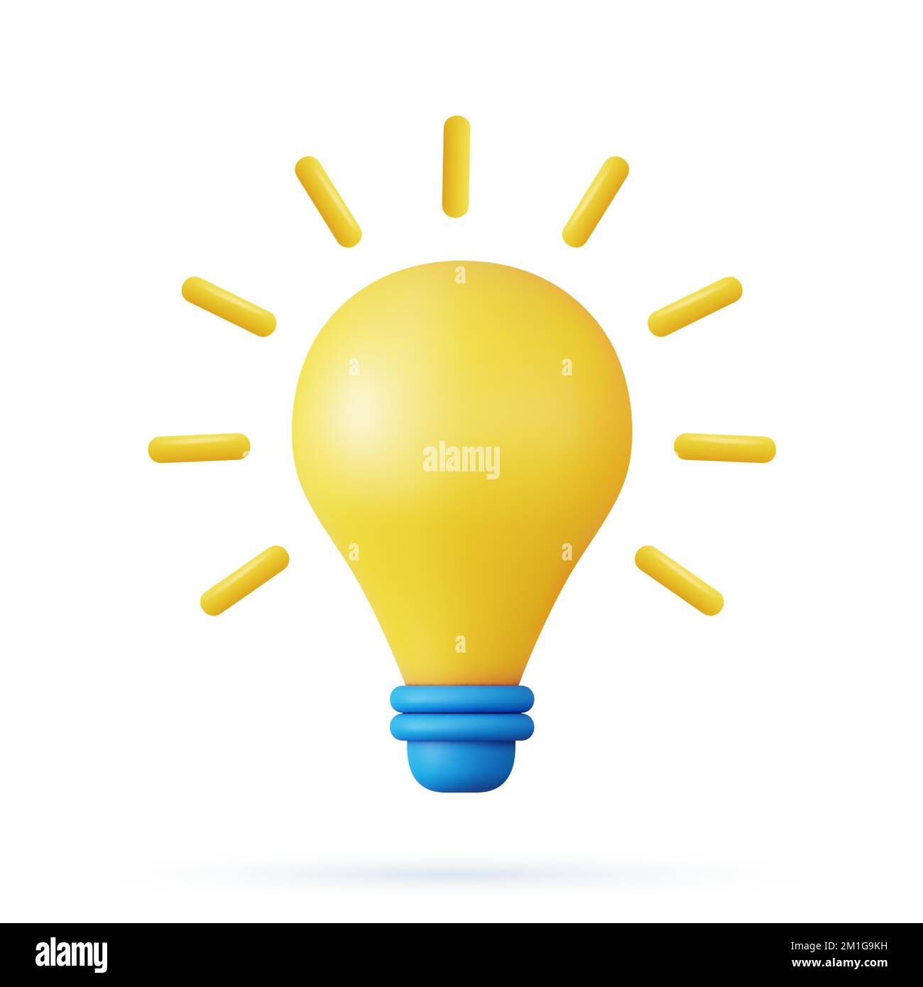 3d light bulb icon Stock Vector Image & Art - Alamy