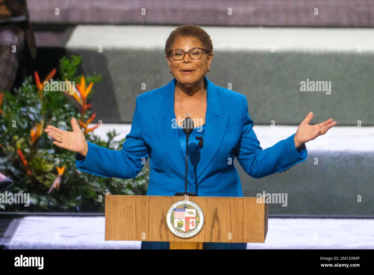 Los Angeles California Usa 11th Dec 2022 La Mayor Karen Bass