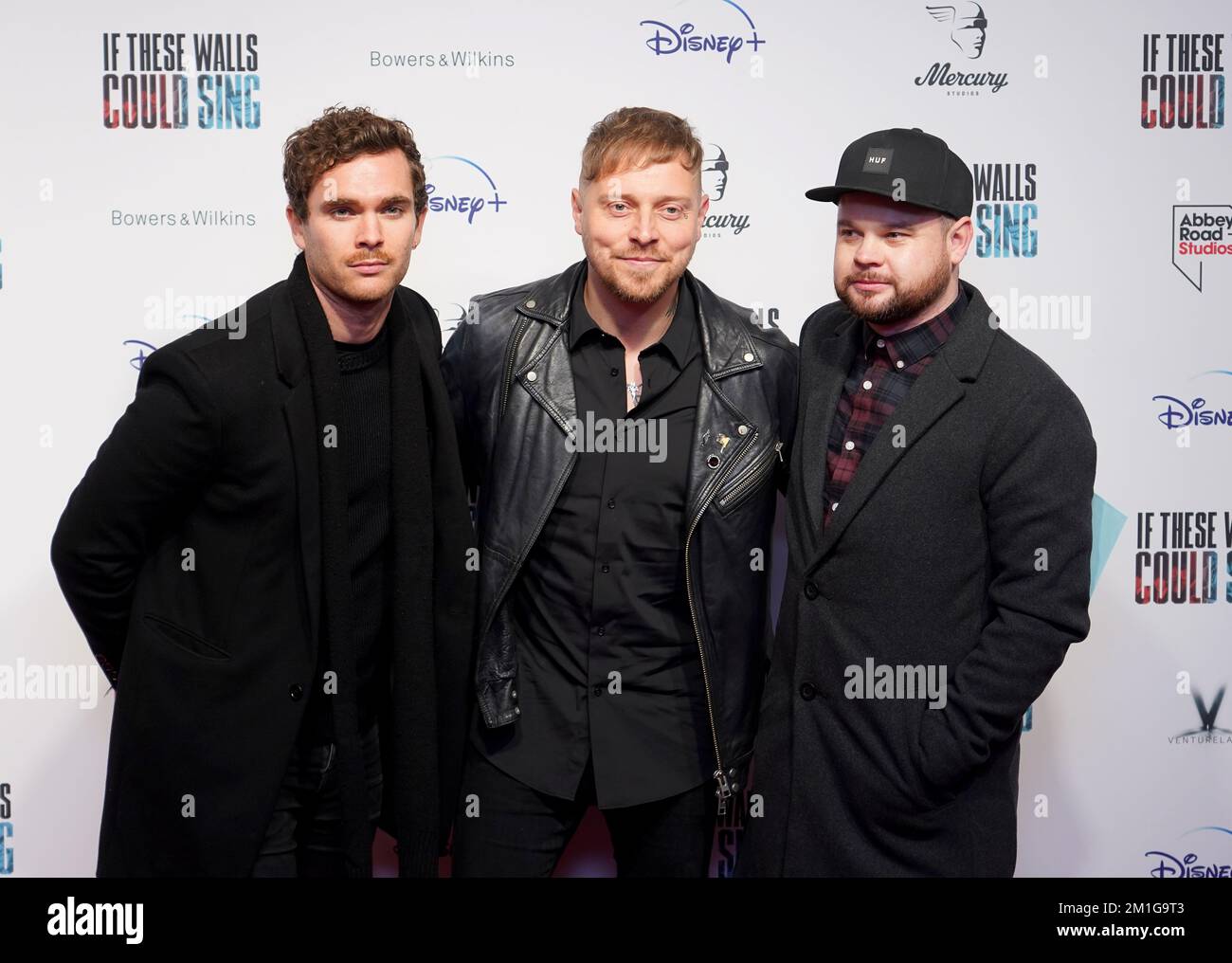Mike Kerr, Sam Carter and Ben Thatcher attending the UK premiere of ...