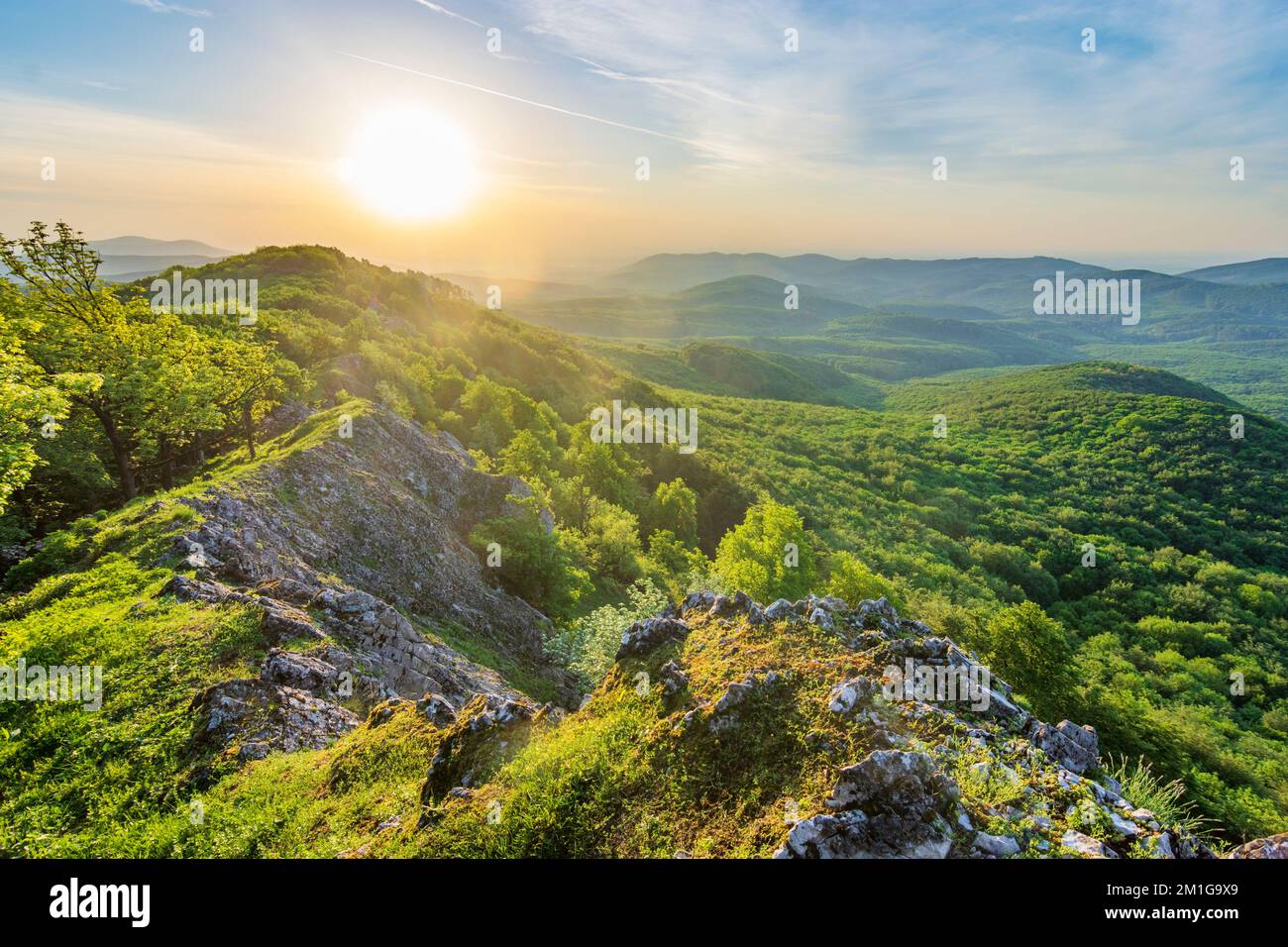 Ridgeline in male karpaty little carpathians hi-res stock photography ...