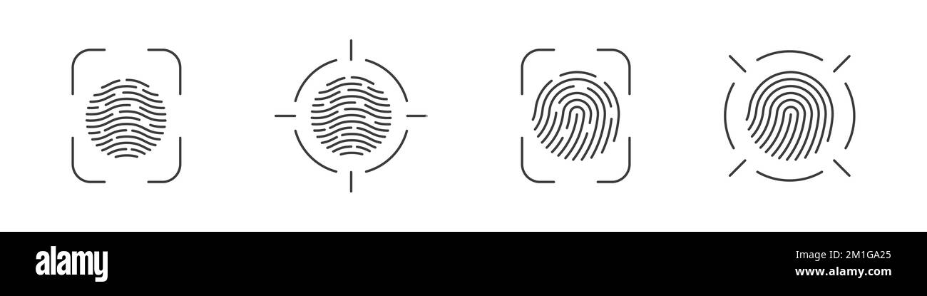 Fingerprint set. Biometric fingerprints identification. Fingerprint ... Fingerprint set. Biometric fingerprints identification. Fingerprint ...