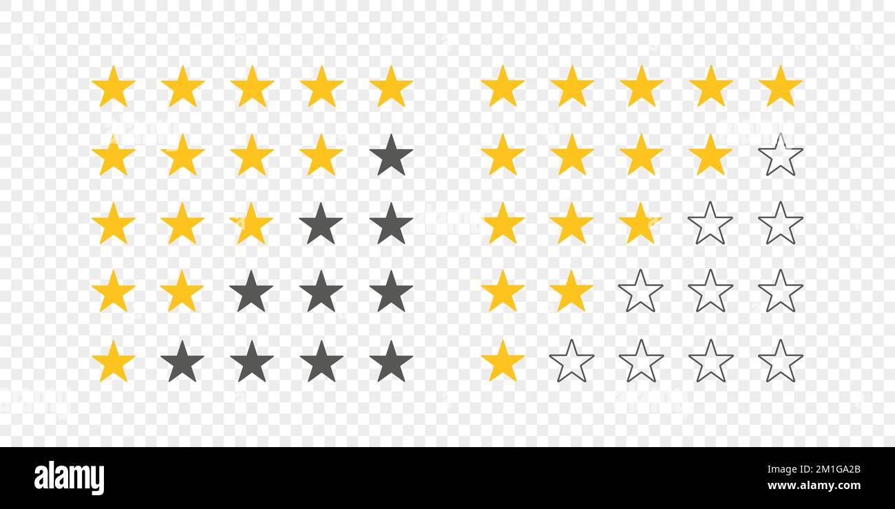 Rating icons. Rating Stars. Five stars customer product rating. Vector illustration Stock Vector ...