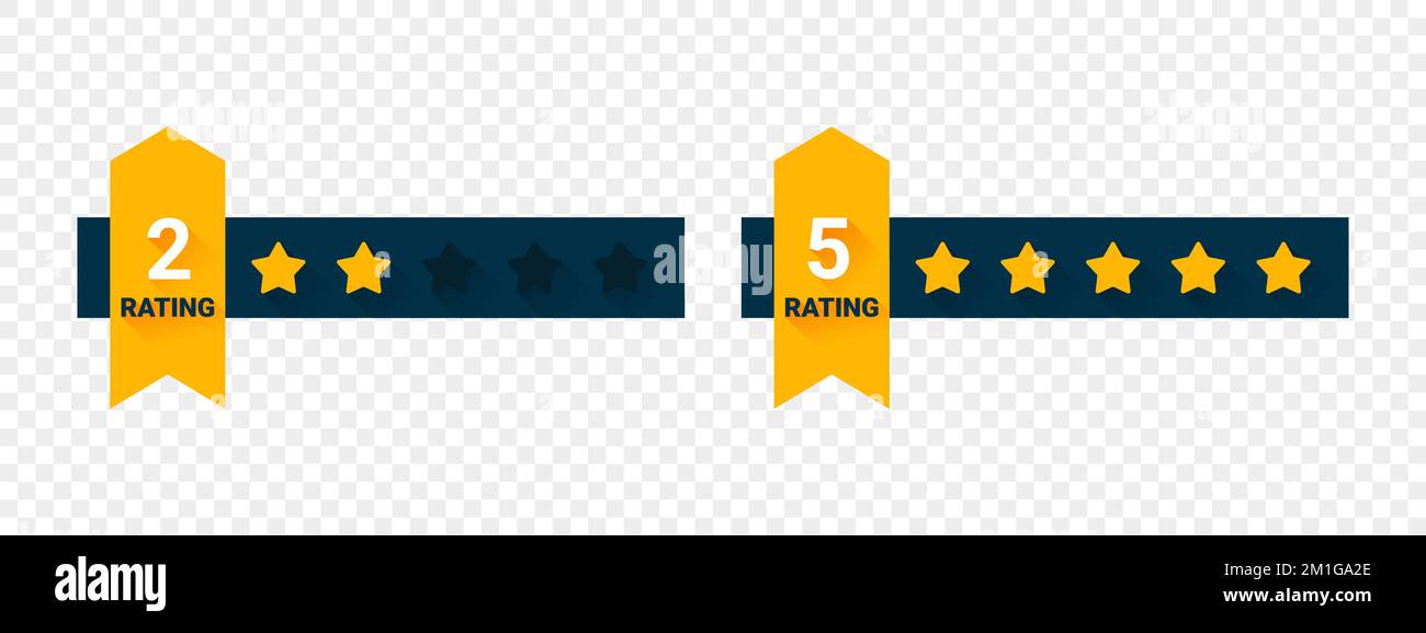 Rating signs. Rating Stars. Scale stars customer product rating. Vector ...