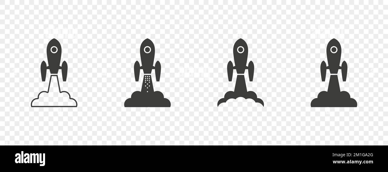 Rockets icons. Rocket launch. Spaceship launch. Spaceship icons ...