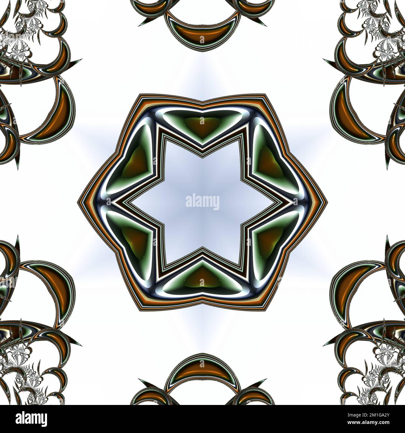 Abstract Computer generated Fractal design. A fractal is a never-ending ...