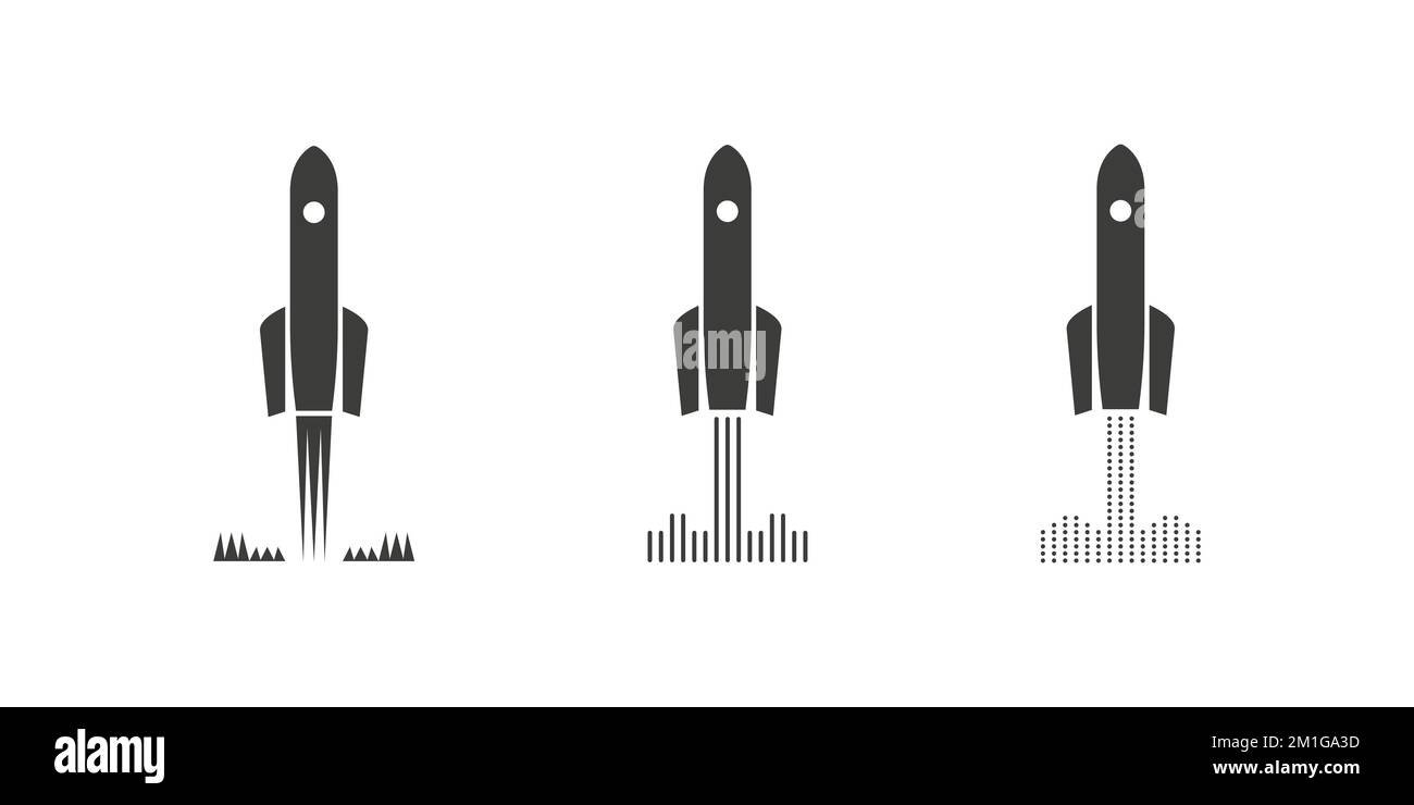 Space rockets silhouette hi-res stock photography and images - Alamy