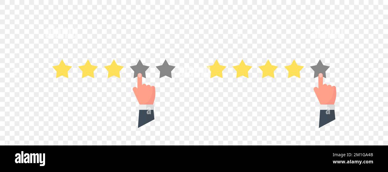 Rate us concept. Rate sign. Rating system based on stars. Vector illustration Stock Vector Image ...