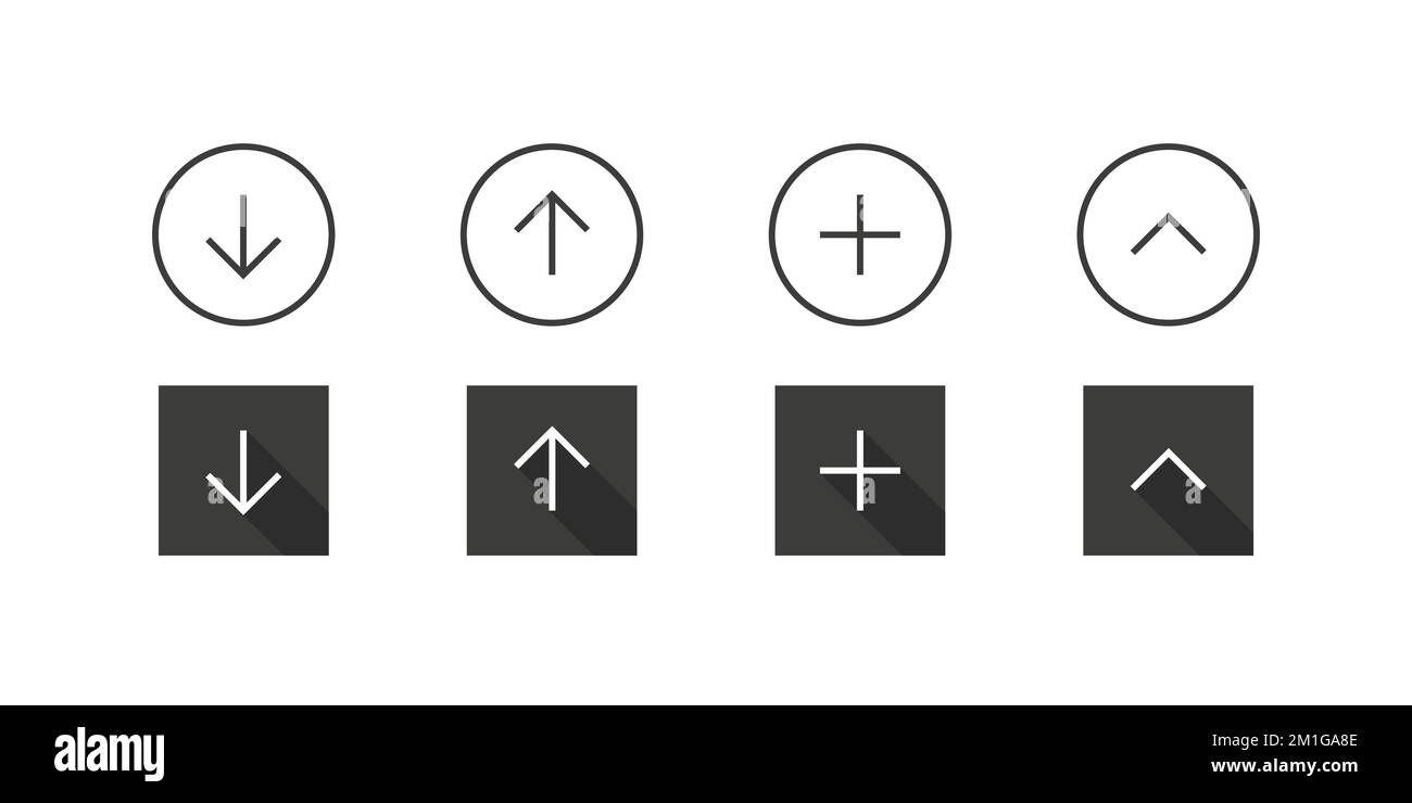 Arrow vector icons. Arrows for web design, interface and more. Vector ...