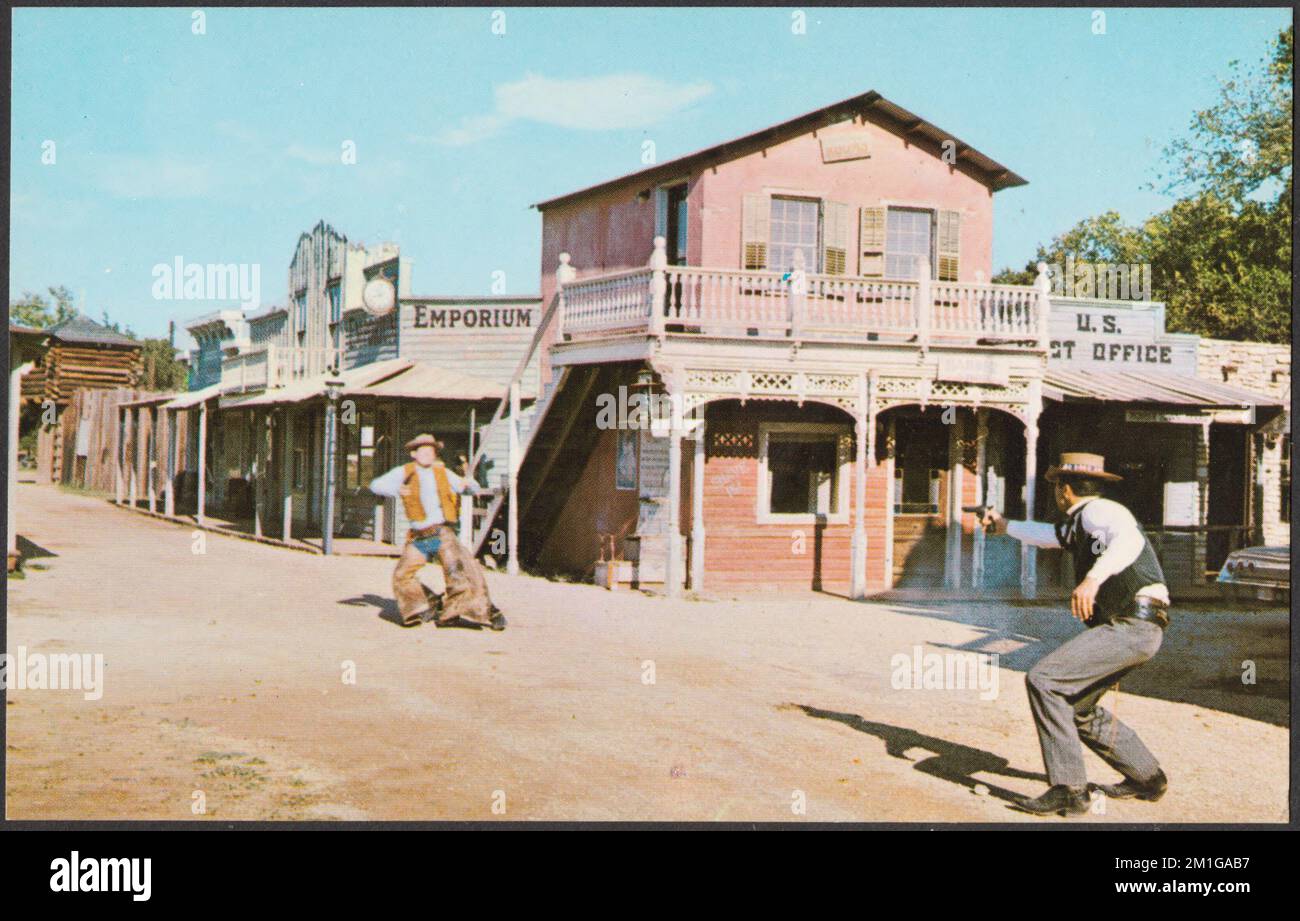 Shoot-out in streets of Pioneertown at 7A Ranch Resort, Wimberley ...