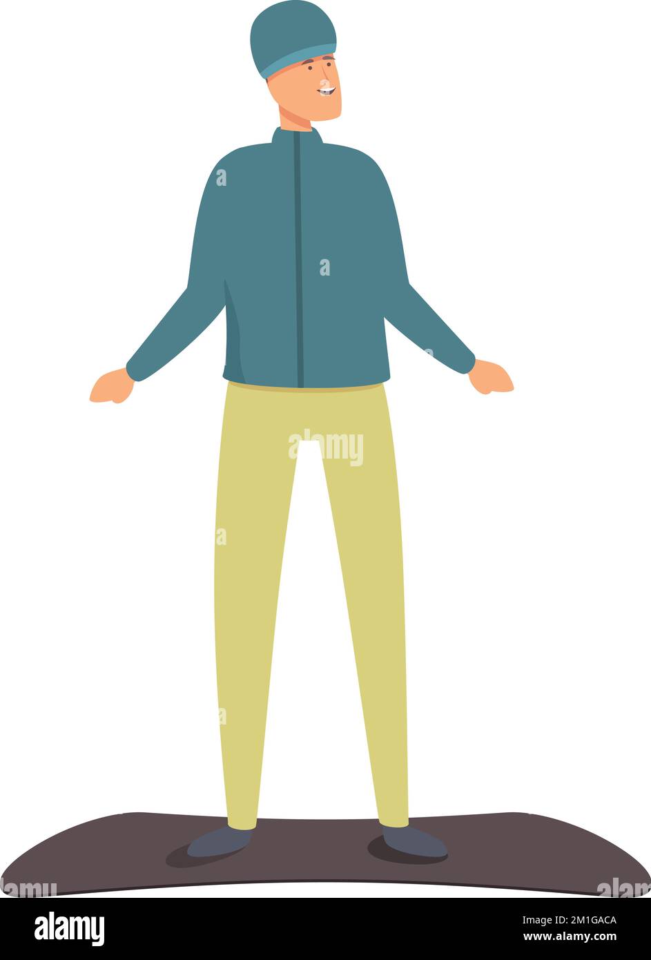 Snowboarding icon cartoon vector. Sport school. Boy instructor Stock ...