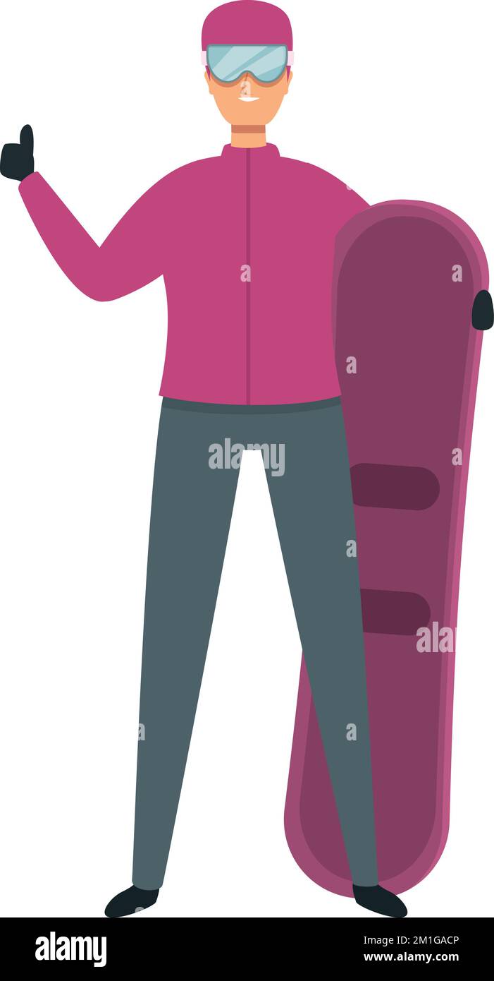 Extreme snowboarding icon cartoon vector. Snow school. Sport instructor ...