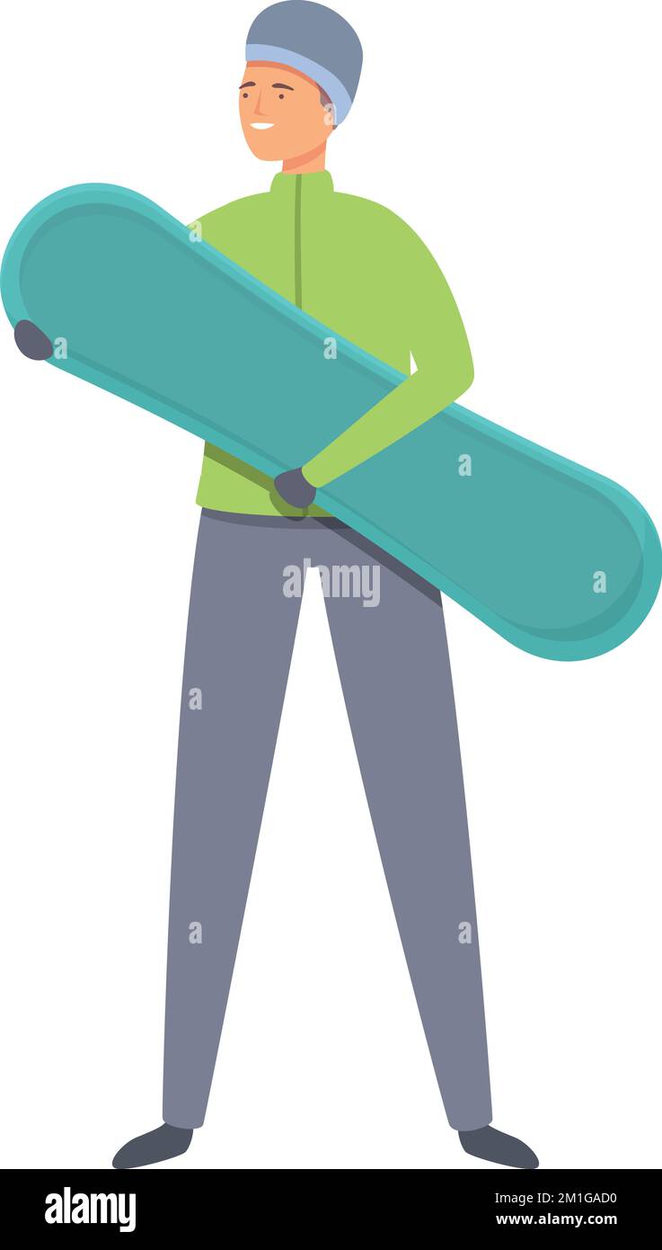 Snowboarding school instructor icon cartoon vector. Snow sport. Action ...