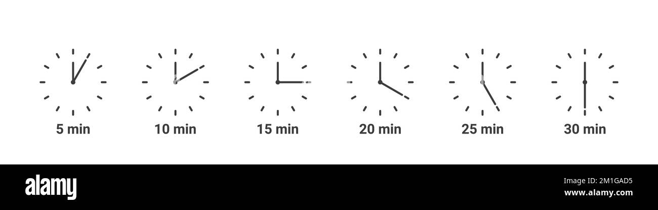 Cook time minutes. Meal preparation time icons. Cook time icons ...