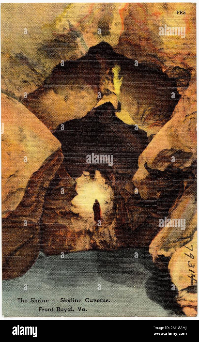 The Shrine -- Skyline Caverns, Front Royal, Va. , Caves, Tichnor ...