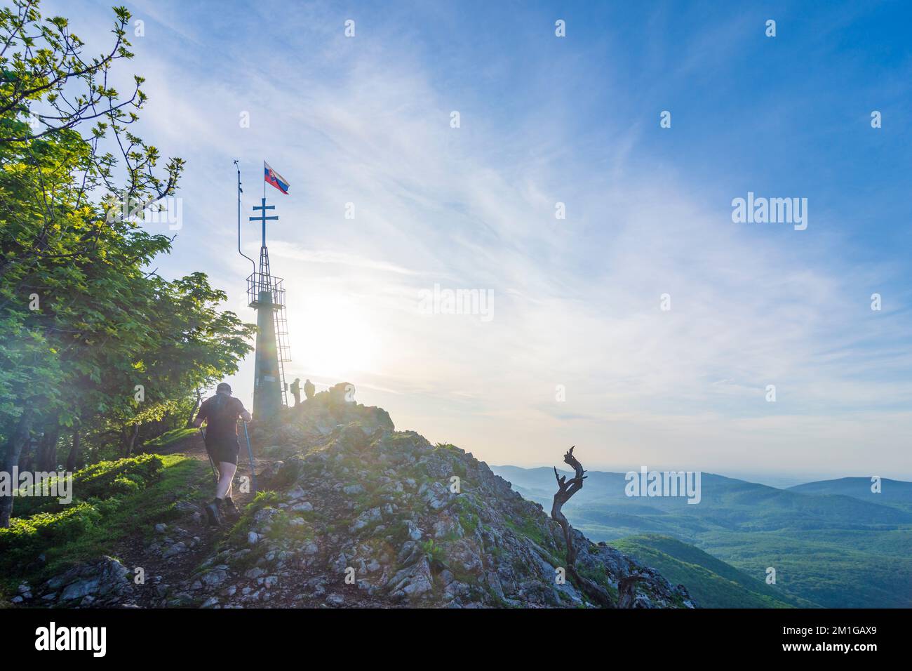 Solosnica (Breitenbrunn): summit Vapenna, sunrise, forest, mountains ...
