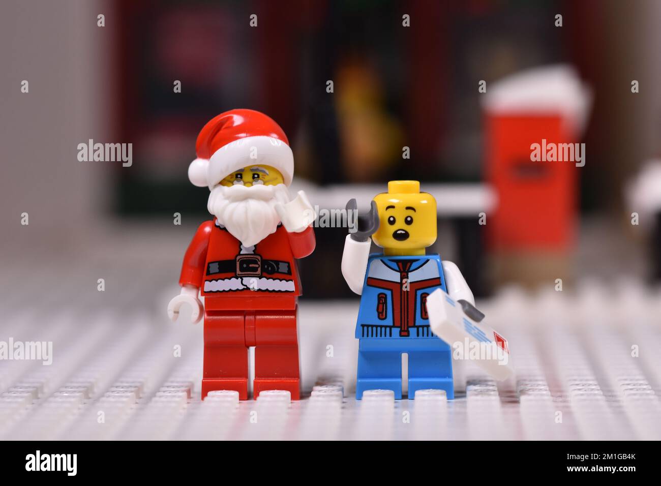 Santa mini figures lego hi-res stock photography and images - Alamy