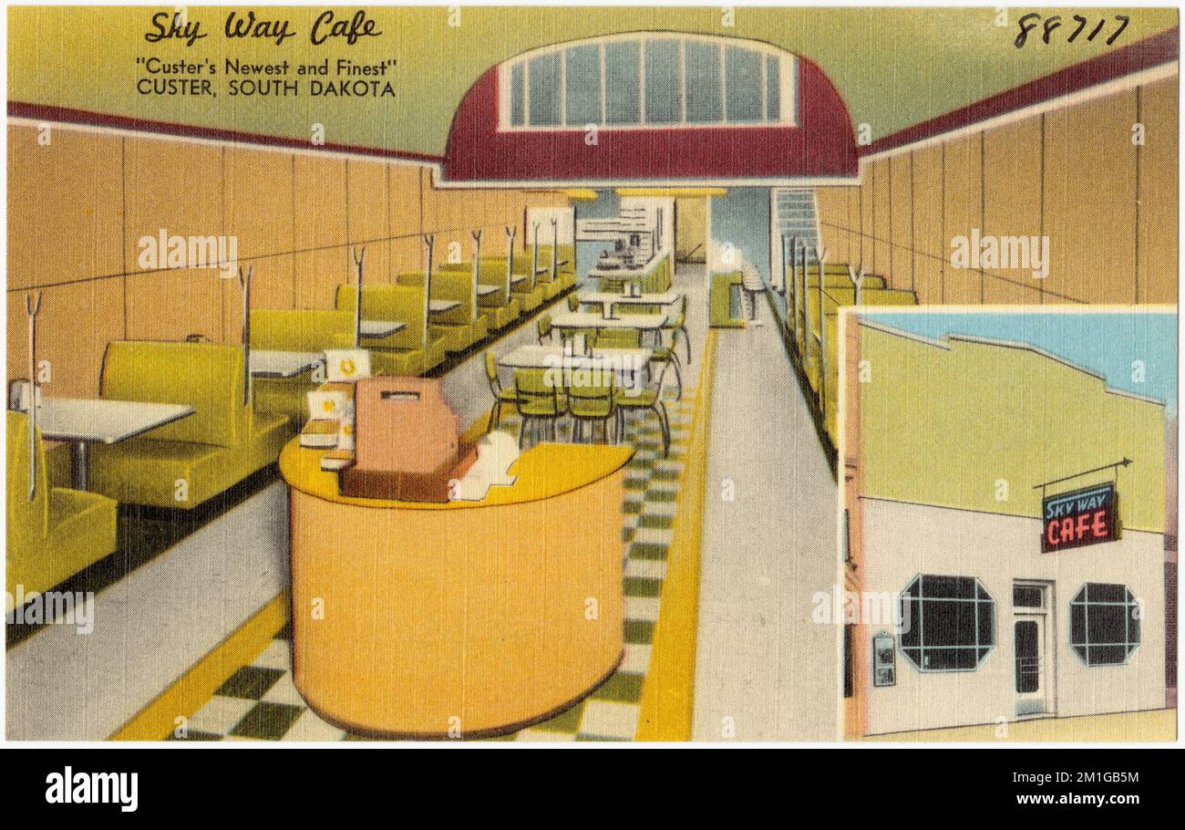 Sky Way Café, 'Custer's newest and finest', Custer, South Dakota ...