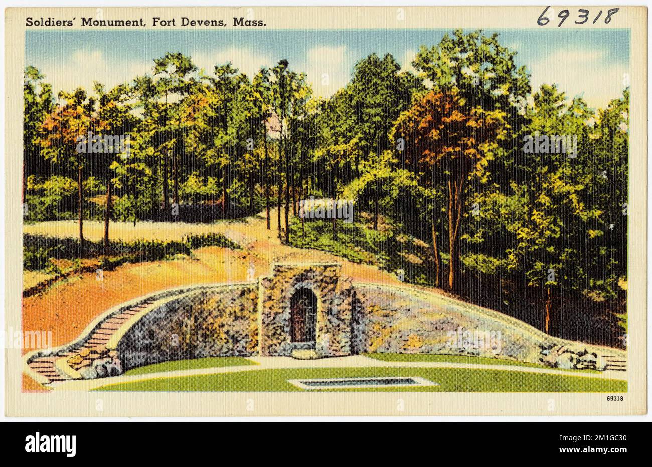 Soldiers' Monument, Fort Devens, Mass. , Monuments & memorials, Tichnor Brothers Collection ...