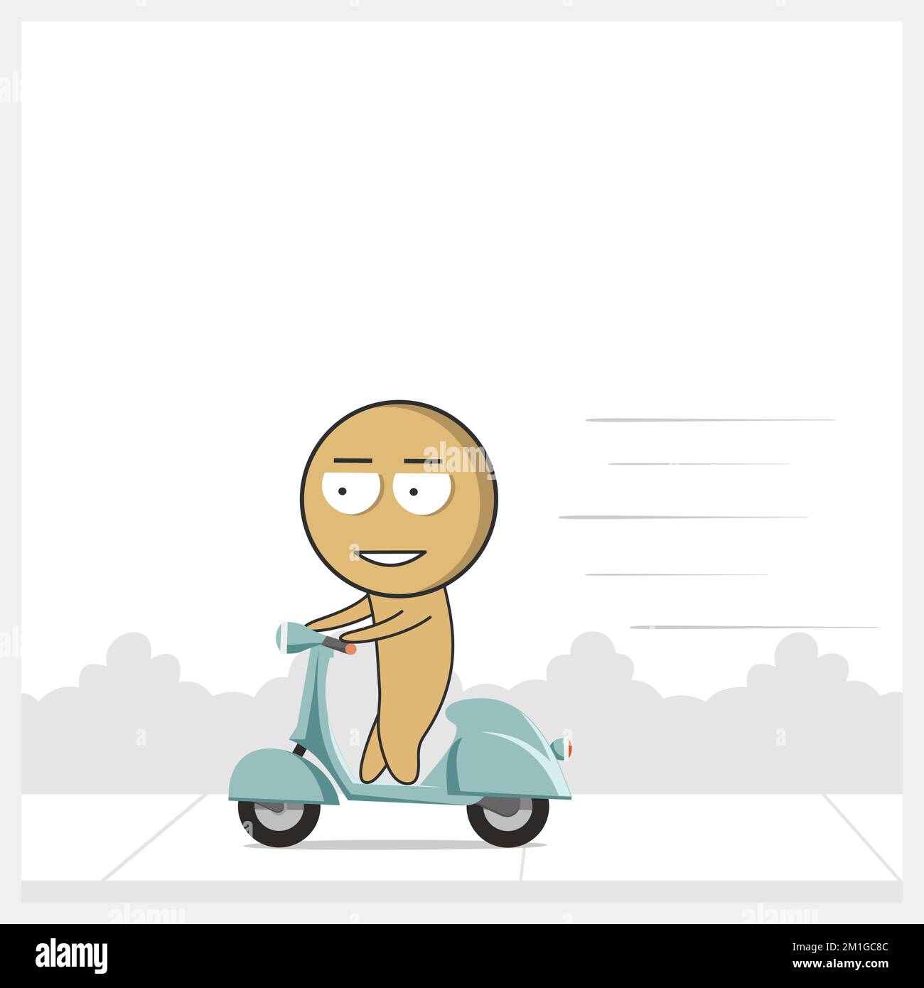 Safe scooter ride Stock Vector Image & Art - Alamy