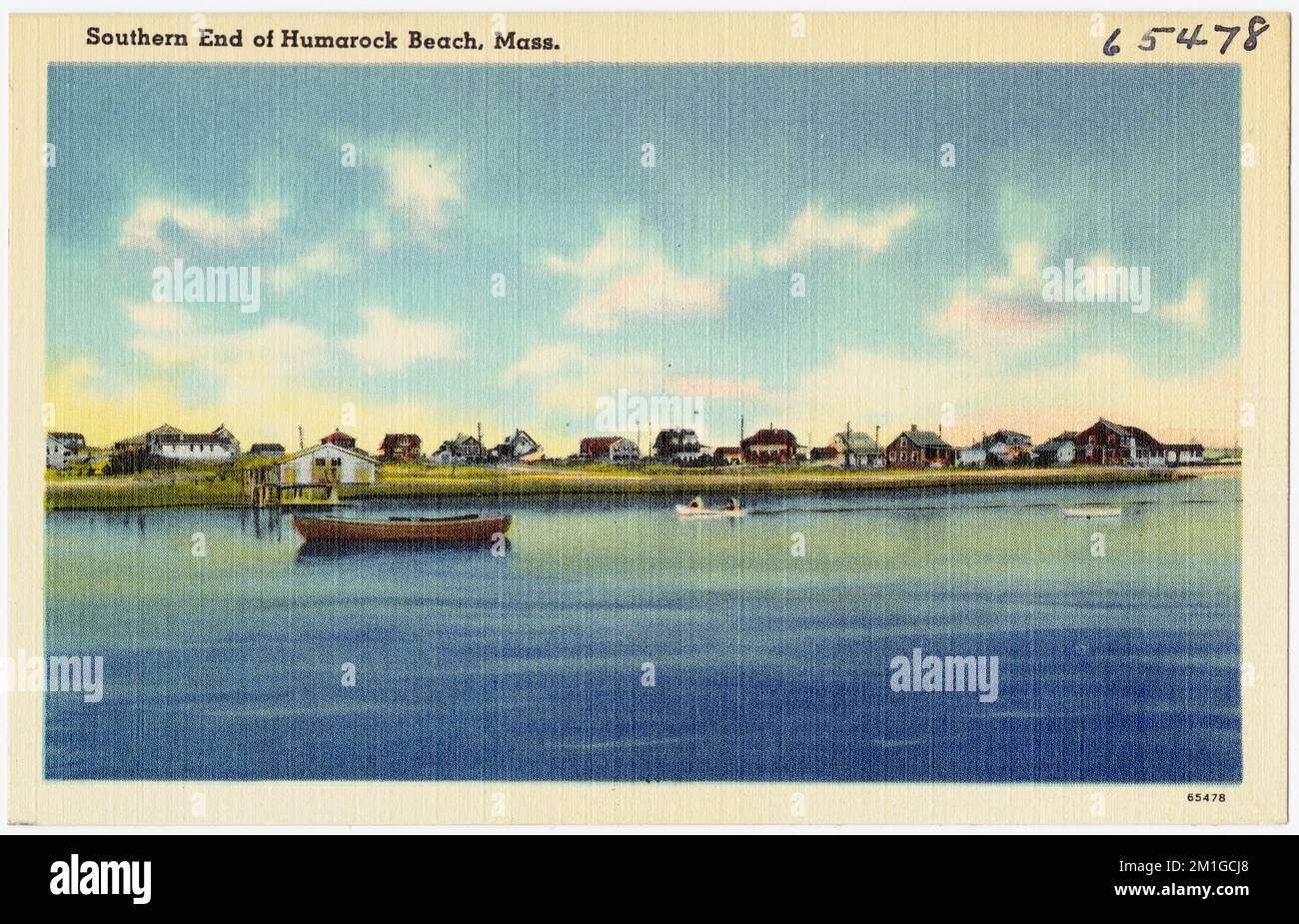 Southern End of Humarock Beach, Mass. , Beaches, Boats, Tichnor ...