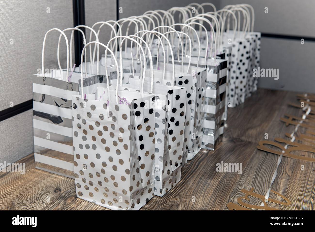 Carry all bags are set aside full of goodies and party favors for all ...