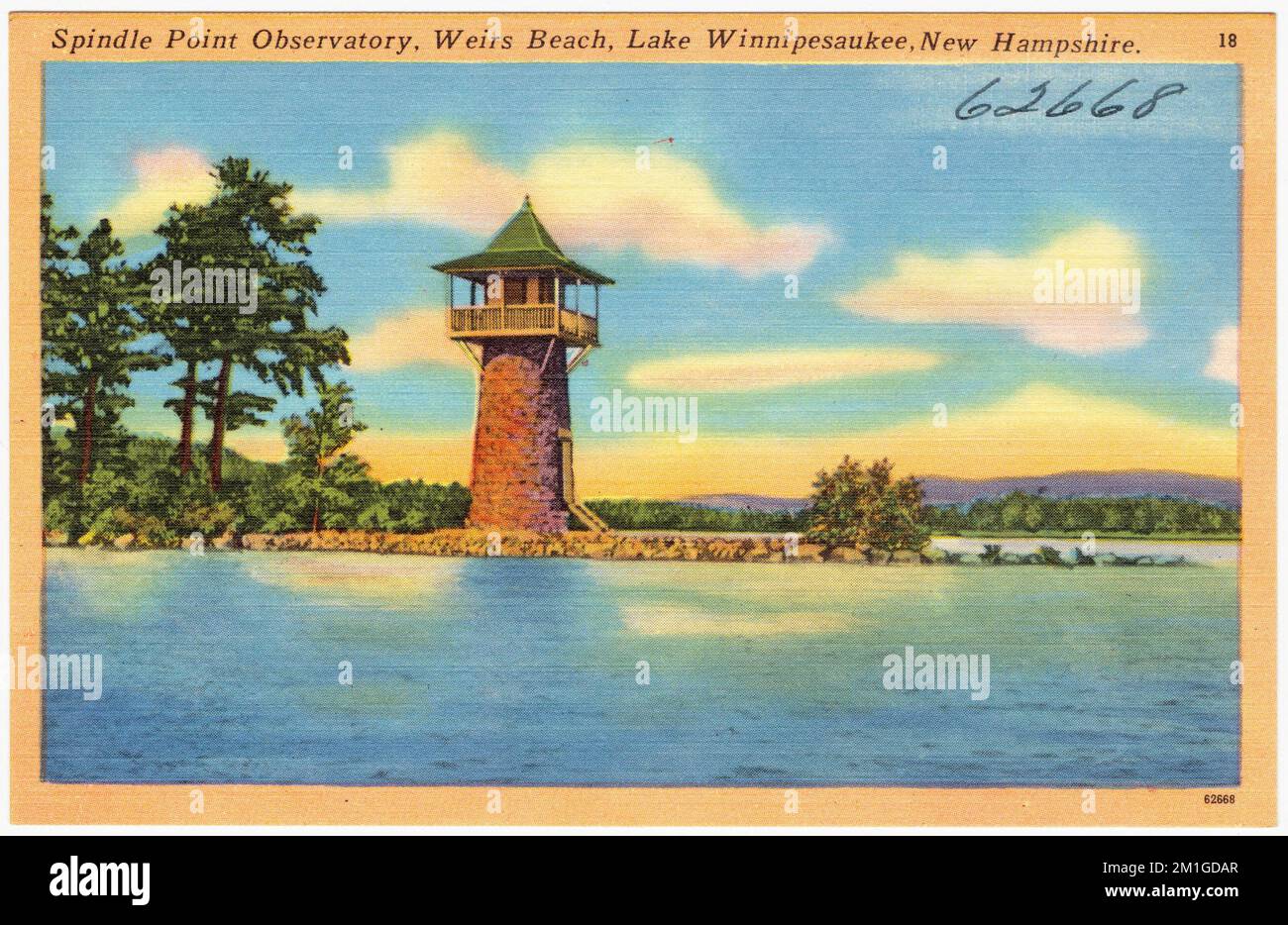 Spindle Point Observatory, Weirs Beach, Lake Winnipesaukee, New ...