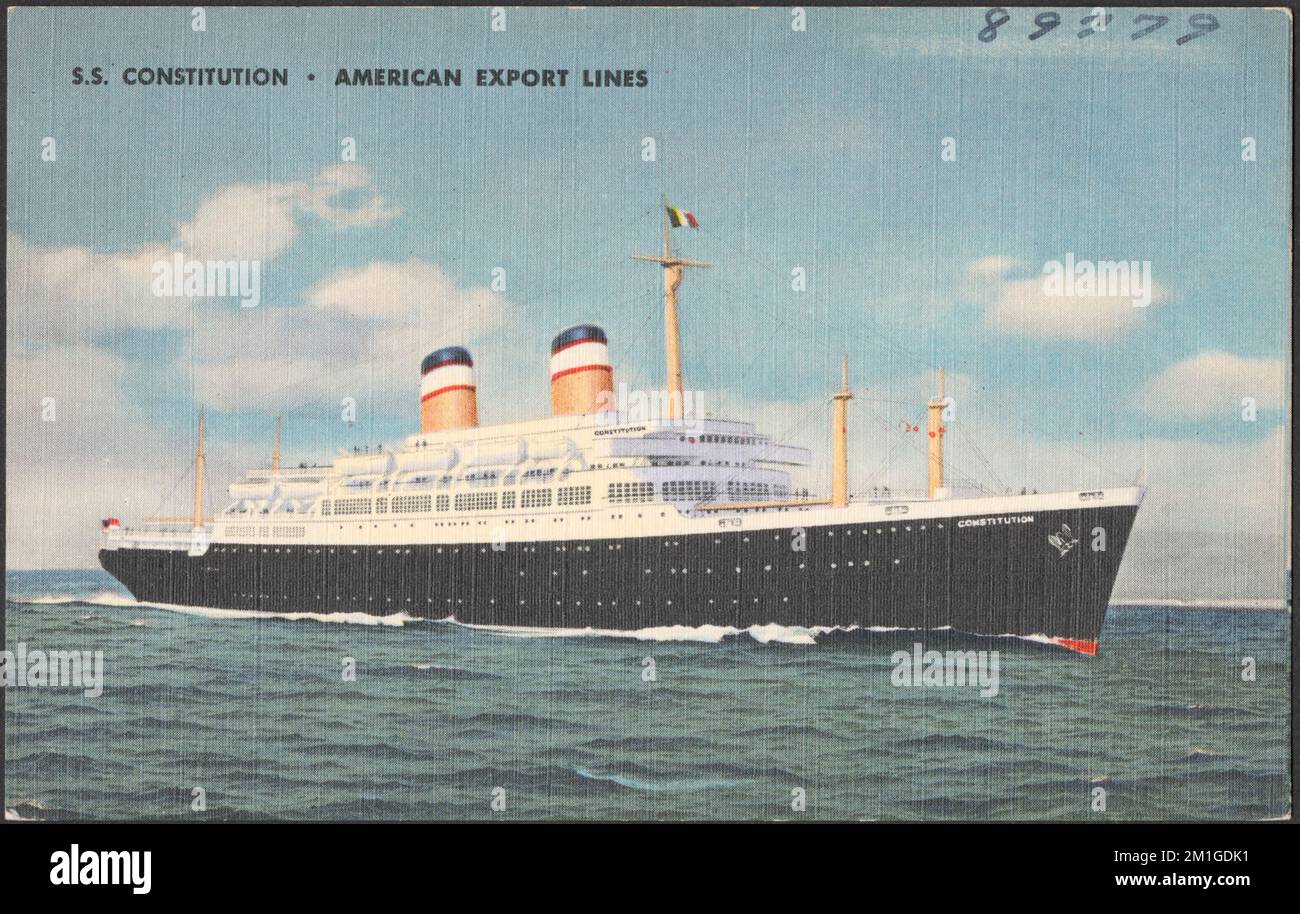 S.S. Constitution, American Export Lines , Ocean liners, American ...