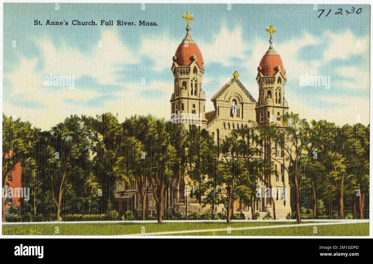 St. Anne's Church, Fall River, Mass. , Churches, Tichnor Brothers ...