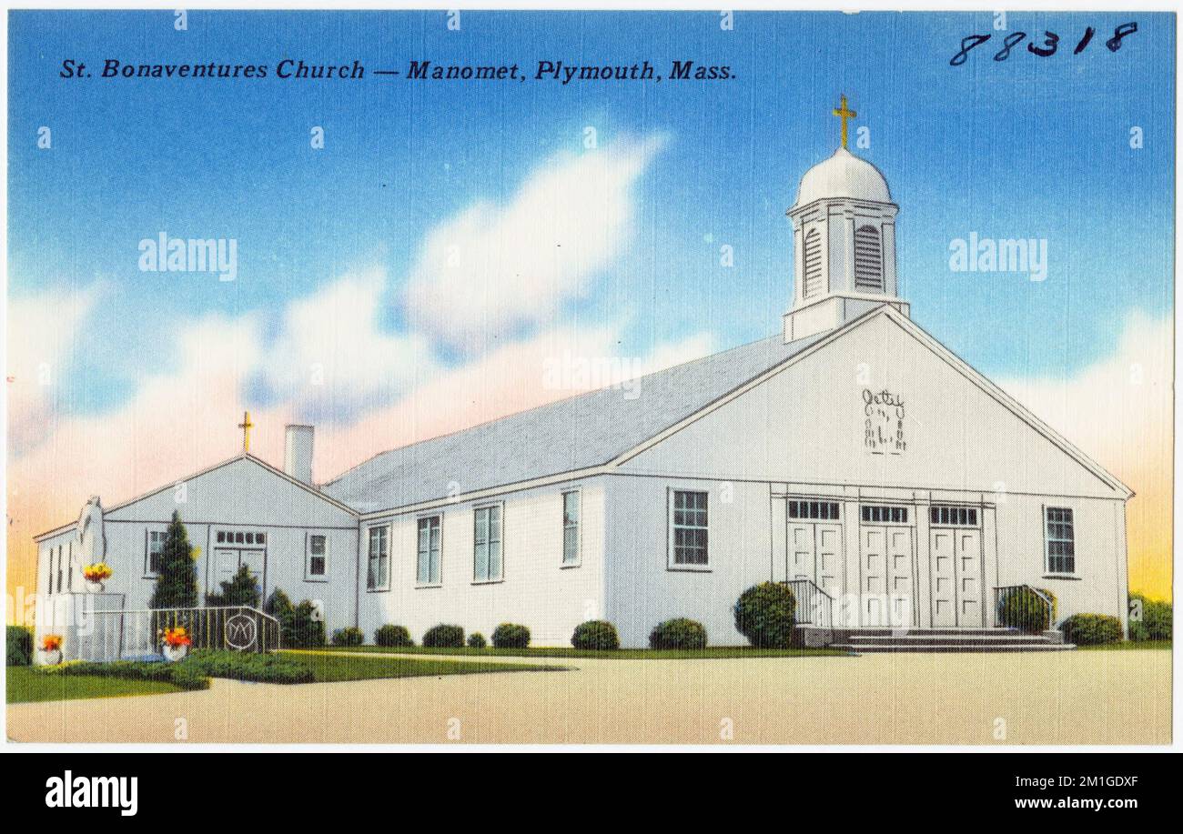 St. Bonaventures Church -- Manomet, Plymouth, Mass. , Churches, Tichnor ...