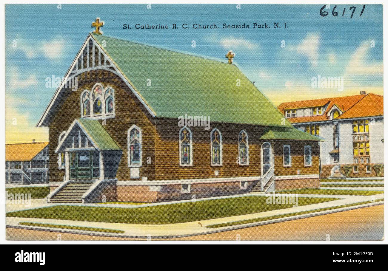 St. Catherine R. C. Church, Seaside Park, N. J. , Churches, Tichnor ...