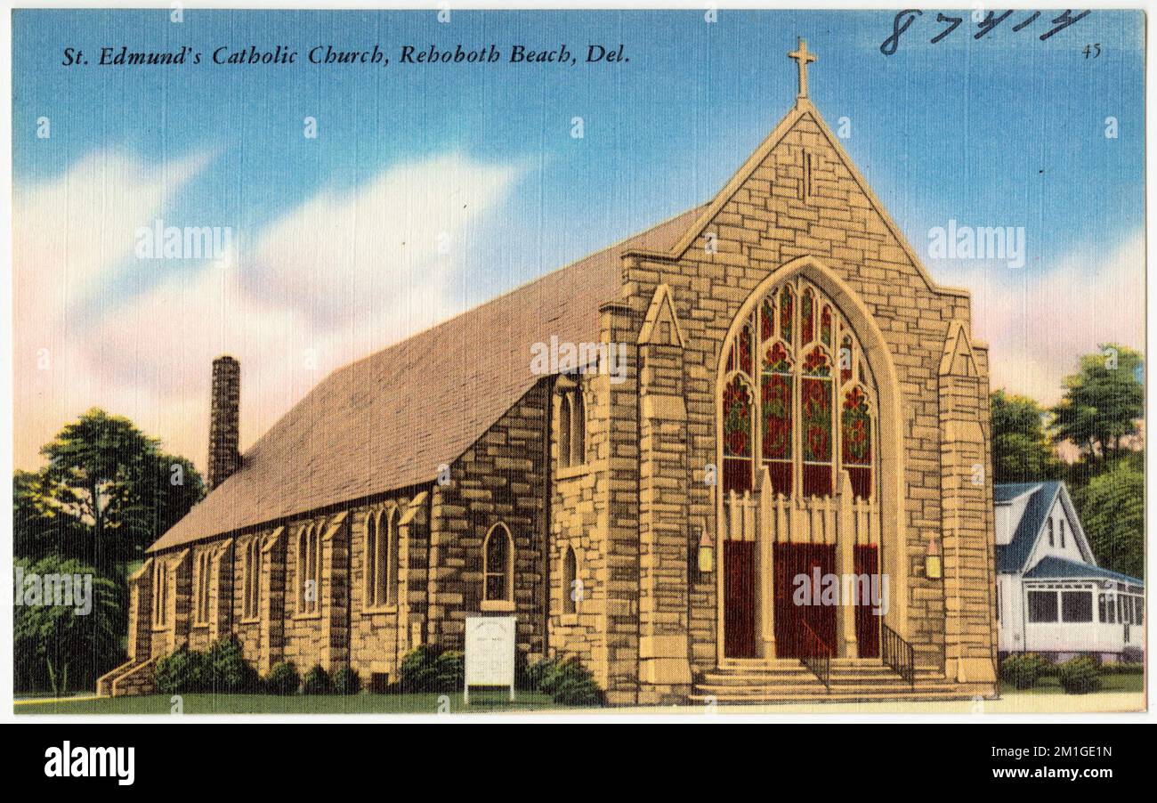 St. Edmund's Catholic Church, Rehoboth Beach, Del. , Churches, Tichnor ...
