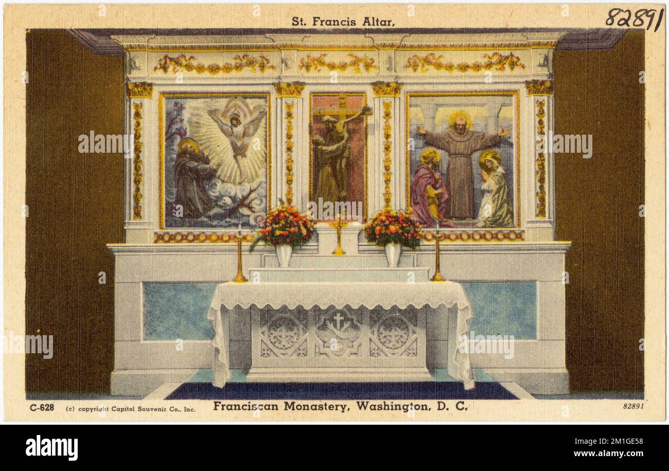 St. Francis Altar, Franciscan Monastery, Washington, D. C. , Religious ...