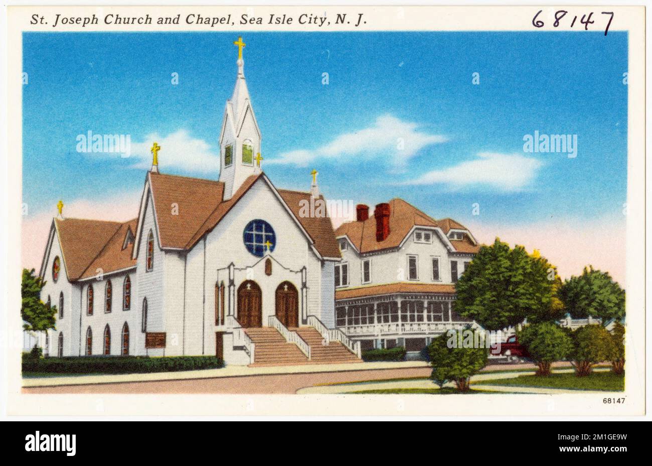 St. Joseph Church and Chapel, Sea Isle City, N. J. , Churches, Tichnor ...