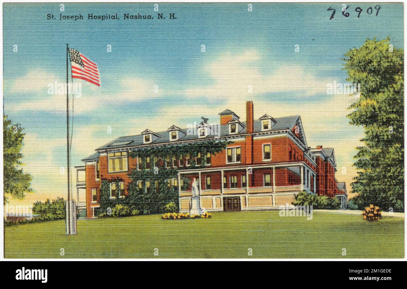 St. Joseph's Hospital, Nashua, N.H. , Hospitals, Tichnor Brothers ...