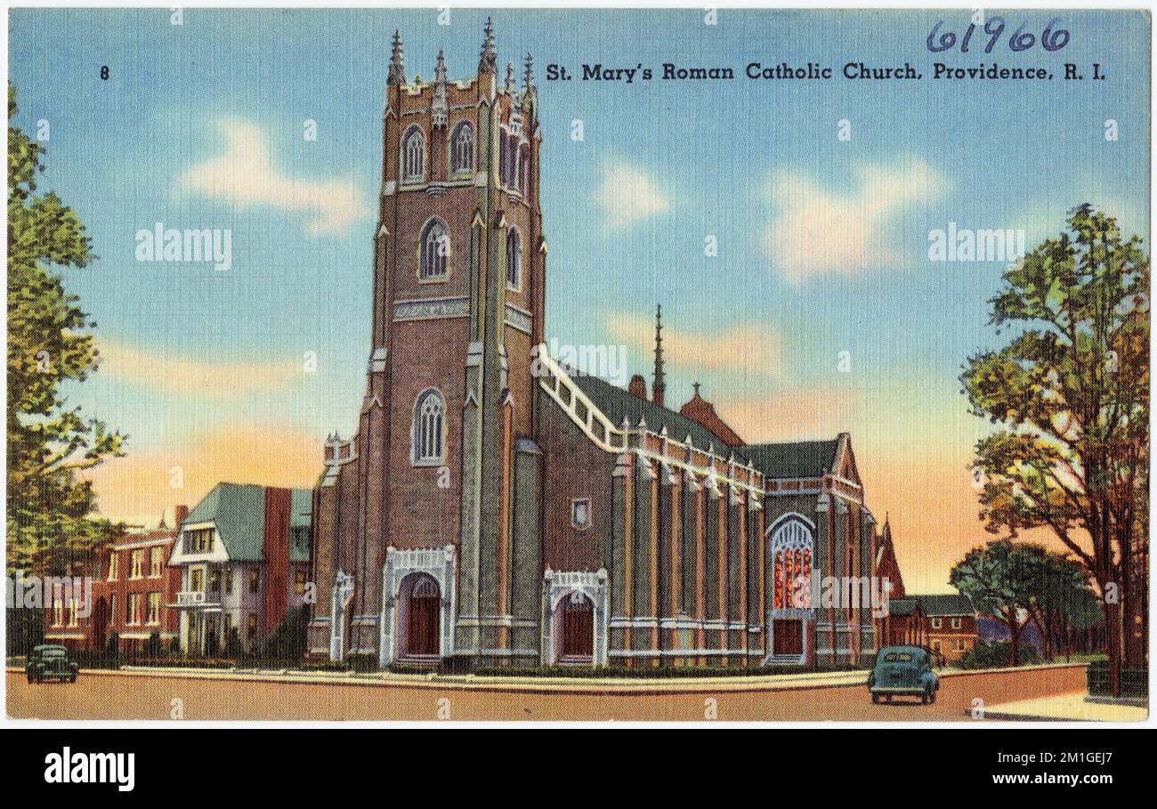 St. Mary's Roman Catholic Church, Providence, R.I. , Churches, Tichnor ...
