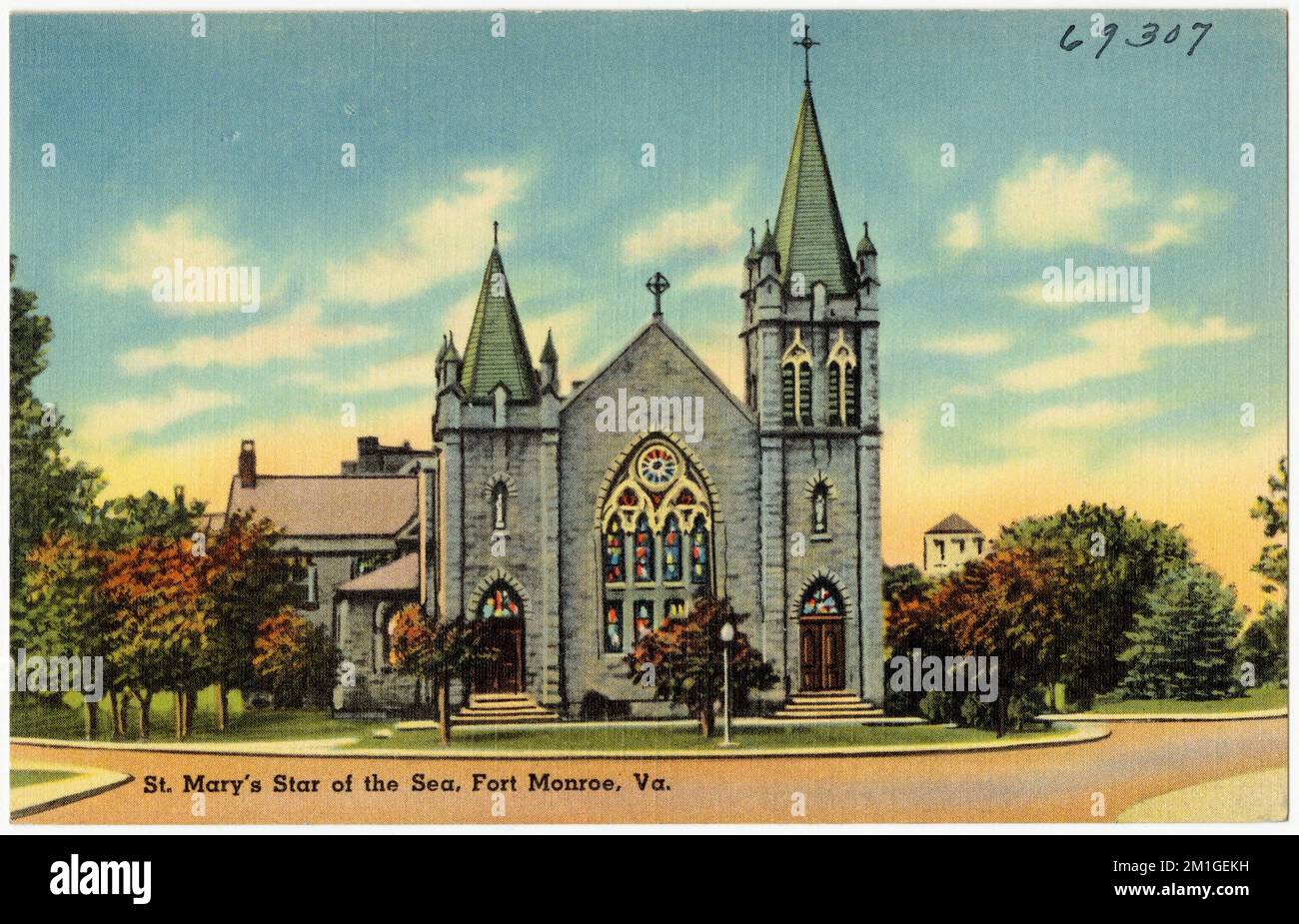 St. Mary's Star of the Sea, Fort Monroe, Va. , Churches, Tichnor ...